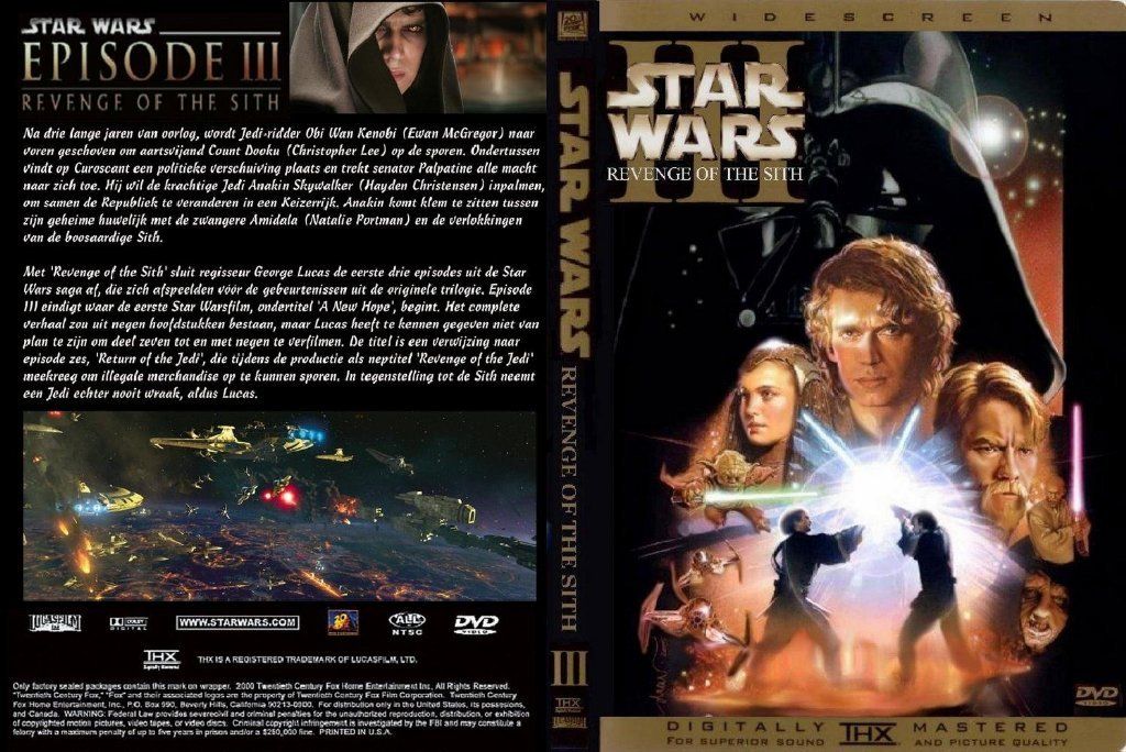 Star Wars Episode 3 Revenge Of The Sith DVD NL CUSTOM | DVD Covers ...