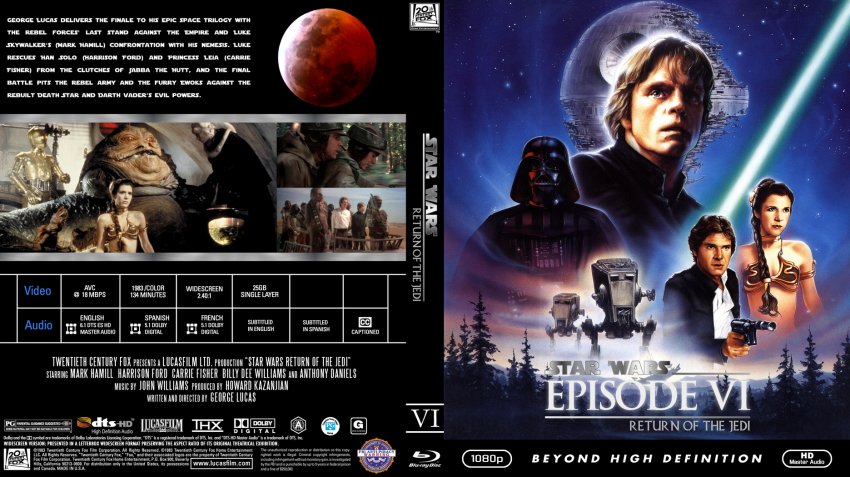 Star Wars Episode 6 Cover | DVD Covers | Cover Century | Over 1.000.000 ...
