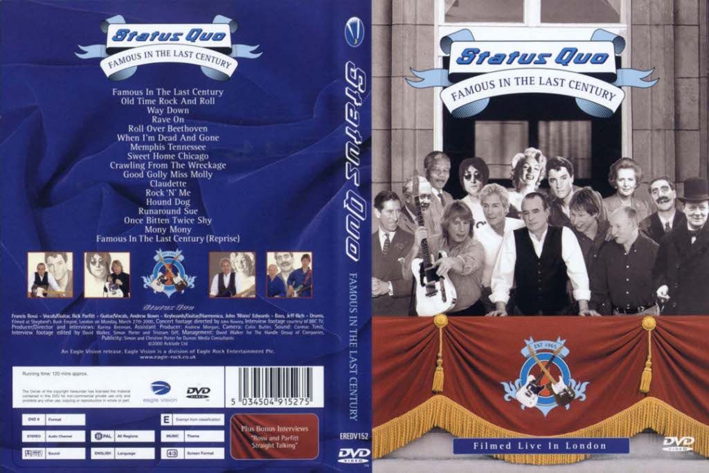 Status Quo Famous In The Last Century DVD US | DVD Covers | Cover ...