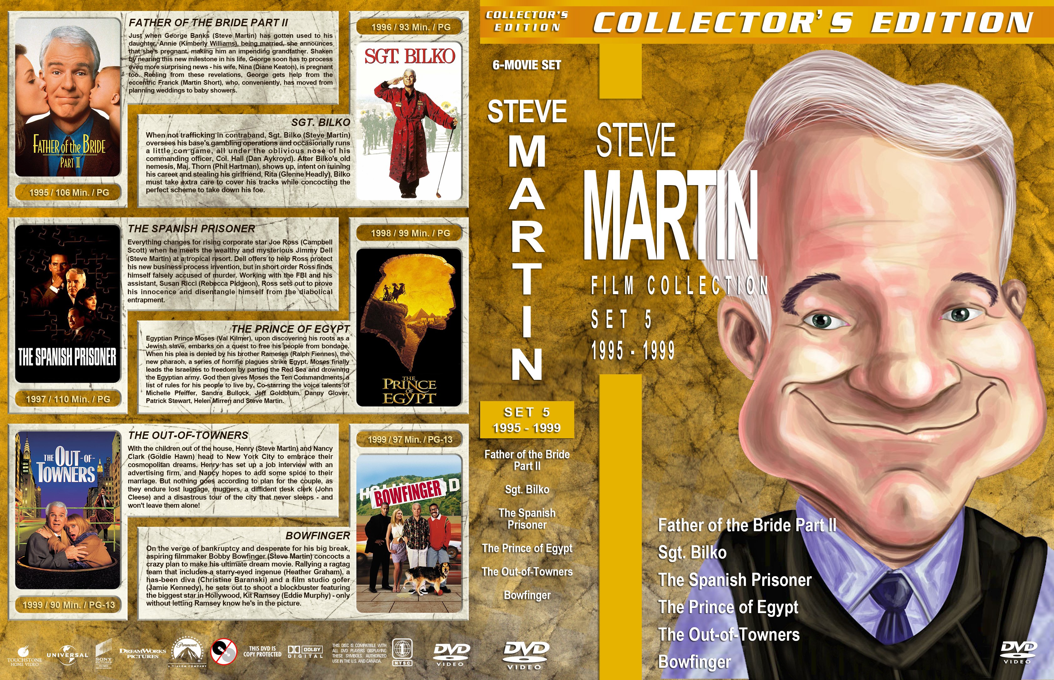 Steve Martin Film Collection Set 5 1995 1999 Cover 1 | DVD Covers ...