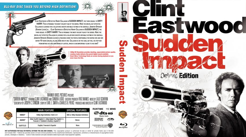 Sudden Impact Clint Eastwood s Bluray f | DVD Covers | Cover Century ...