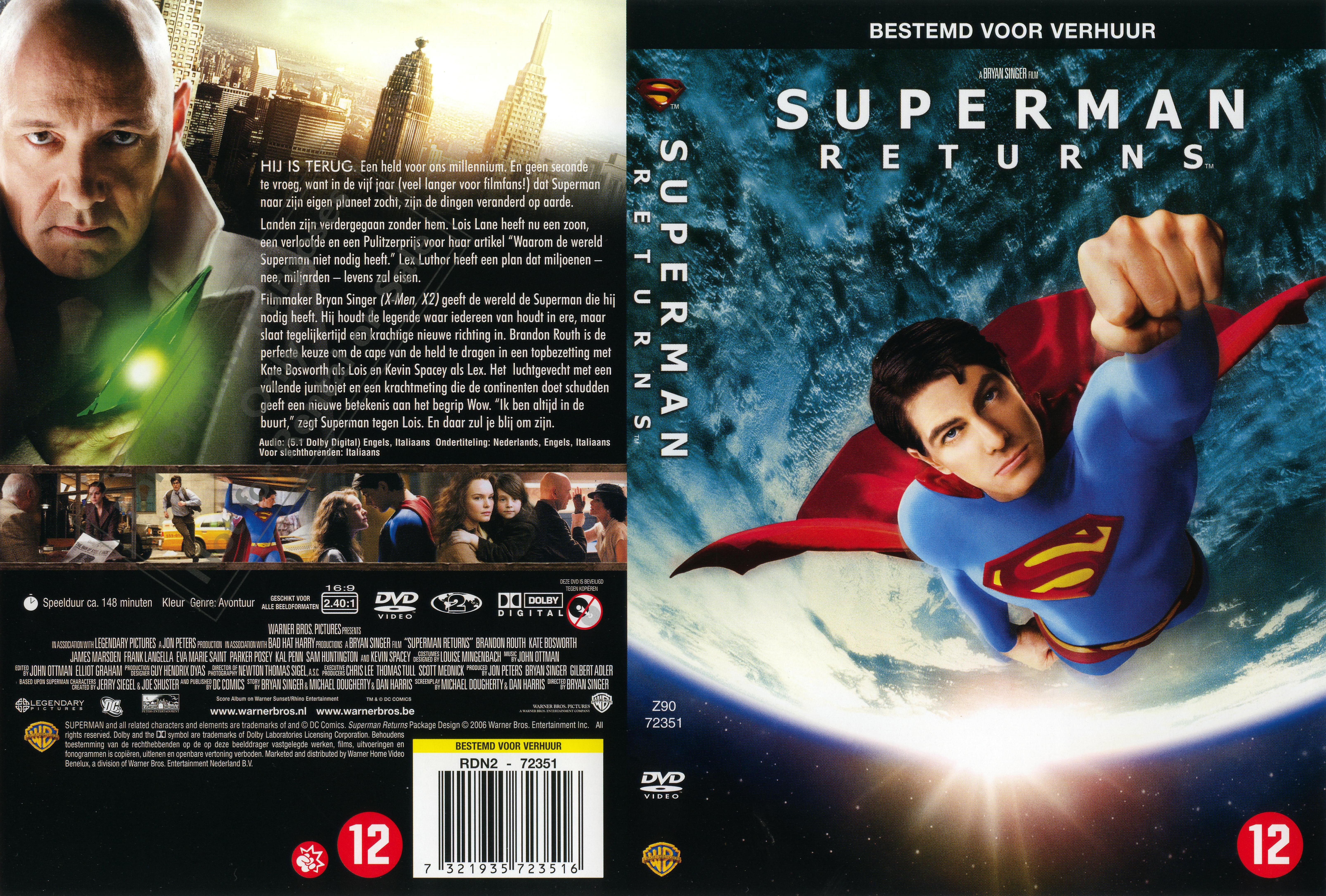 Superman Returns DVD NL1 | DVD Covers | Cover Century | Over 1.000.000 ...
