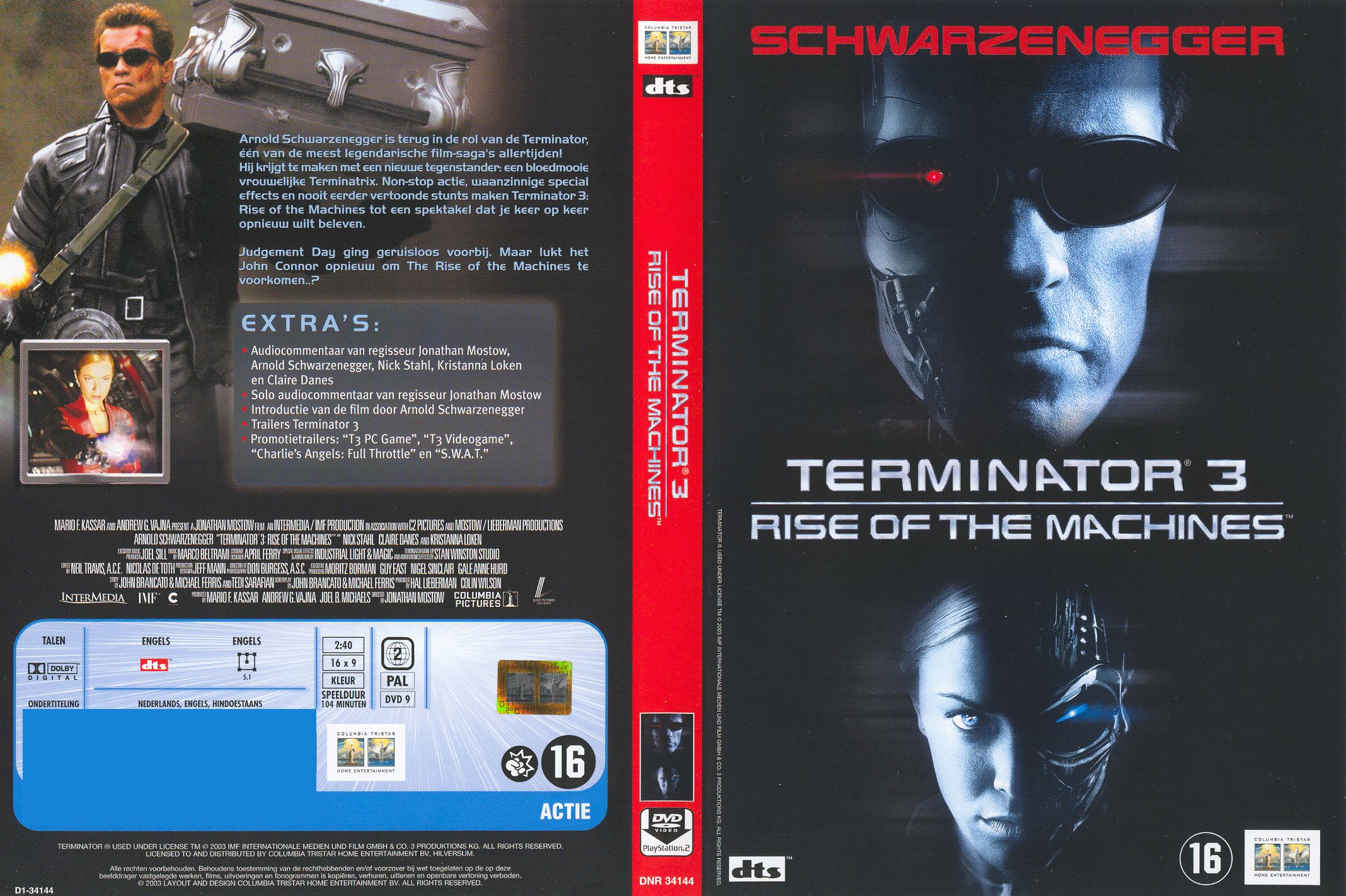 Terminator 3 Rise Of The Machines Pal Misc Dvd3 | DVD Covers | Cover ...