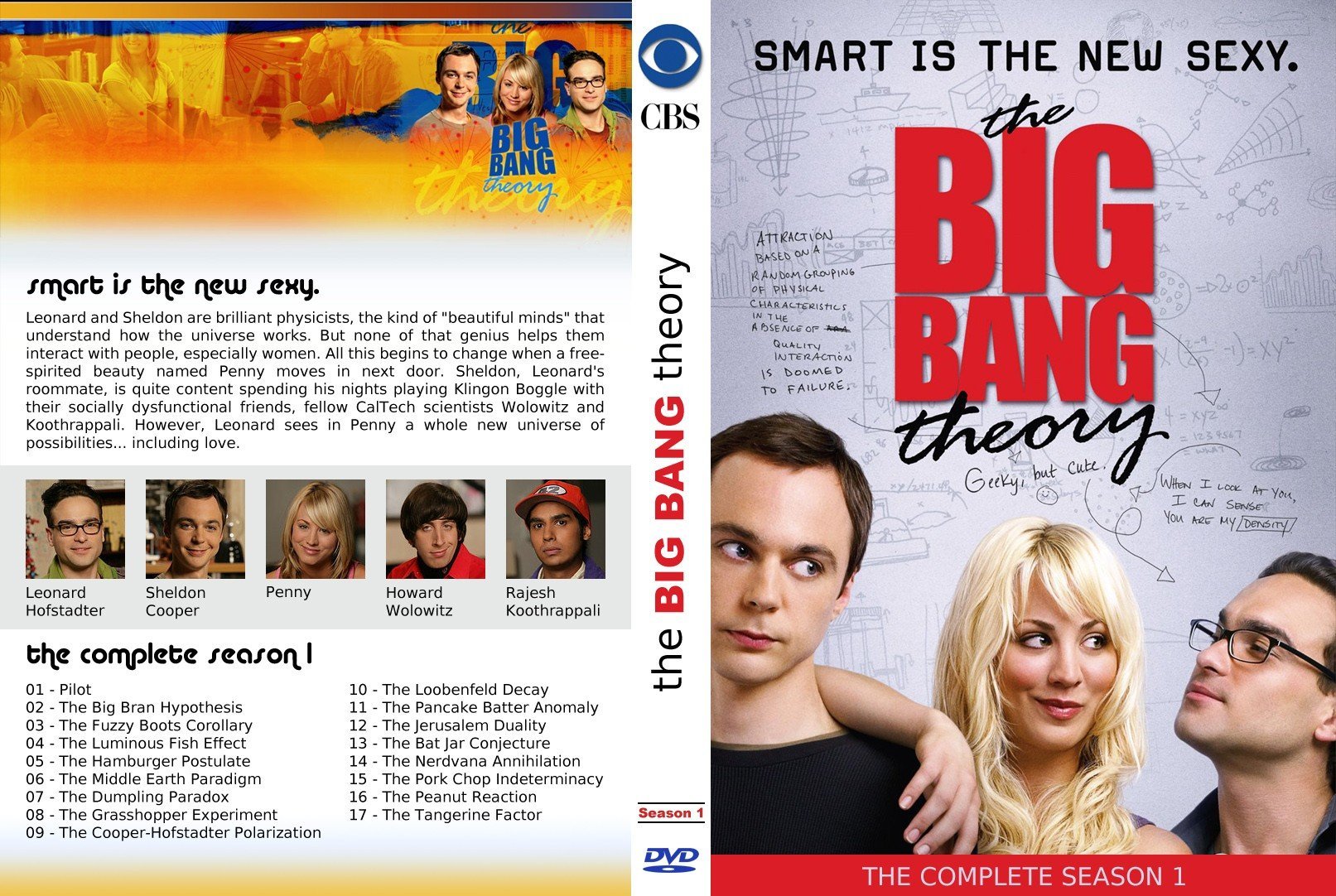 The Big Bang Theory Season 1 2 3 4 Front s | DVD Covers | Cover Century ...