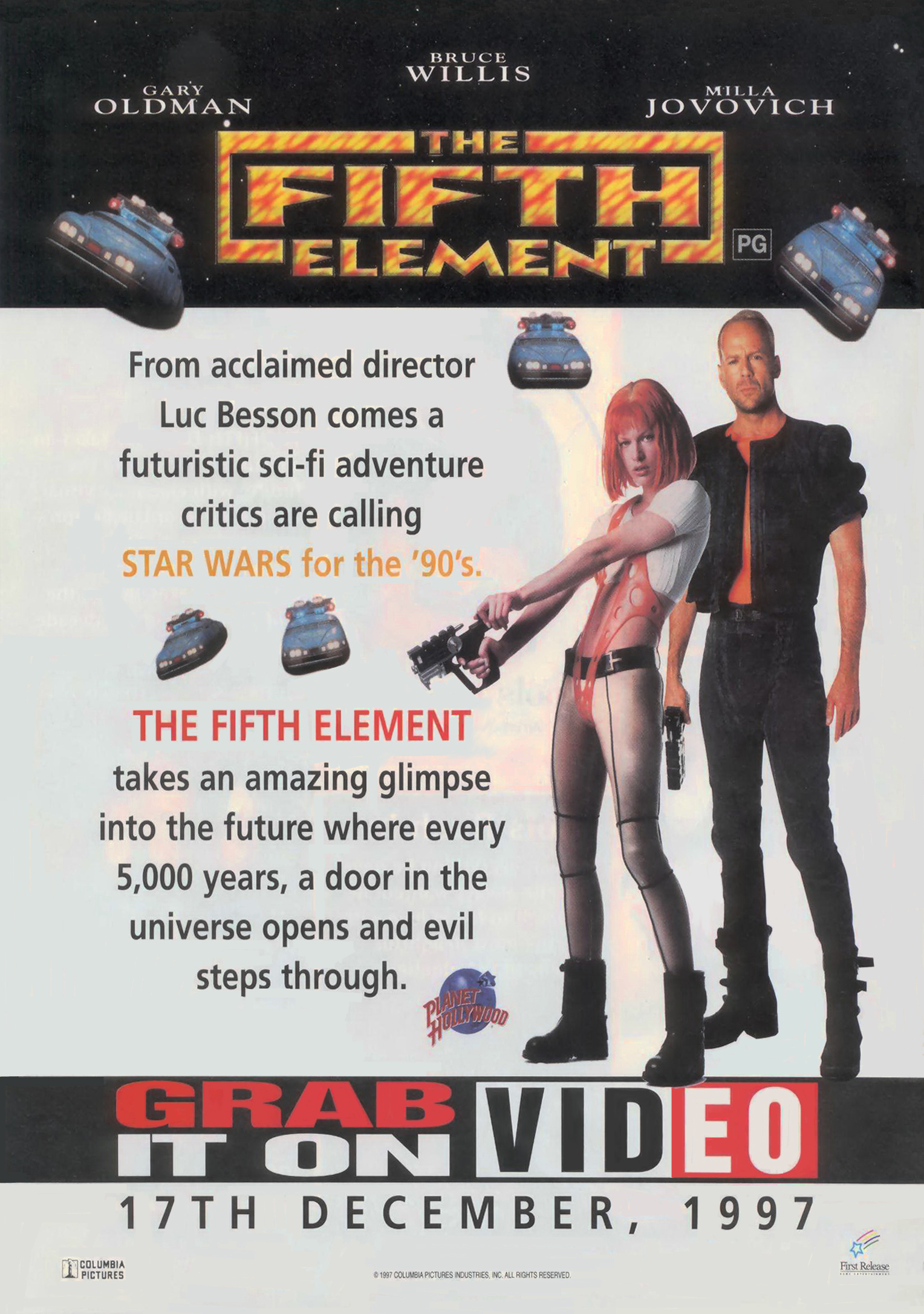 The Fifth Element 1997 Original R4 V H S | DVD Covers | Cover Century ...