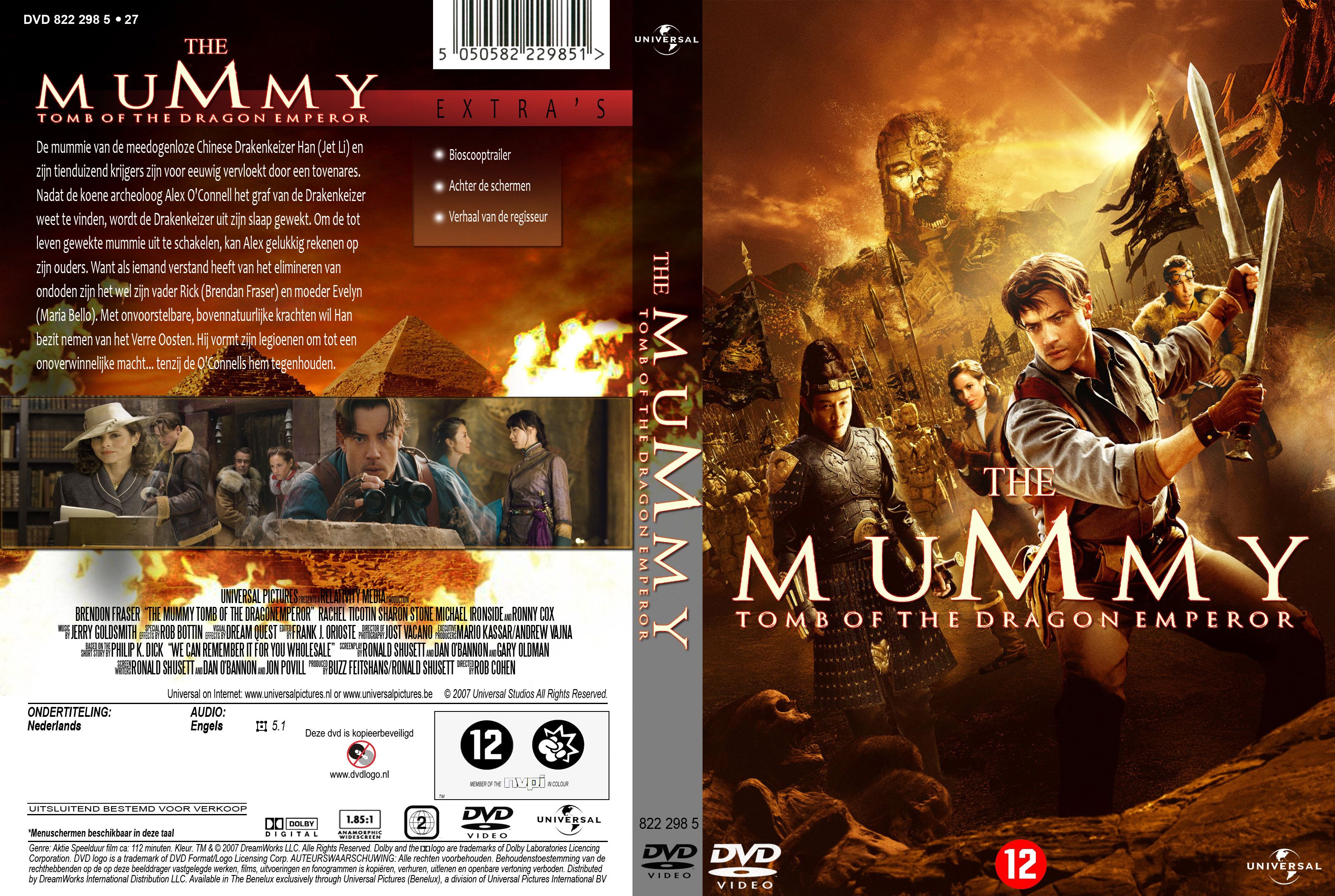 The Mummy Tomb Of The Dragon Emperor DVD NL | DVD Covers | Cover ...