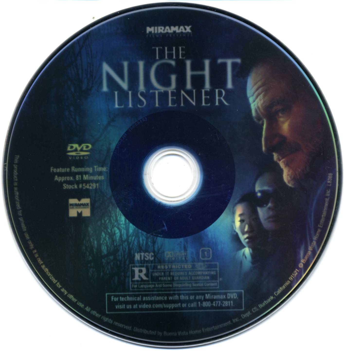 The Night Listener 2006 WS R1 | DVD Covers | Cover Century | Over 1.000 ...