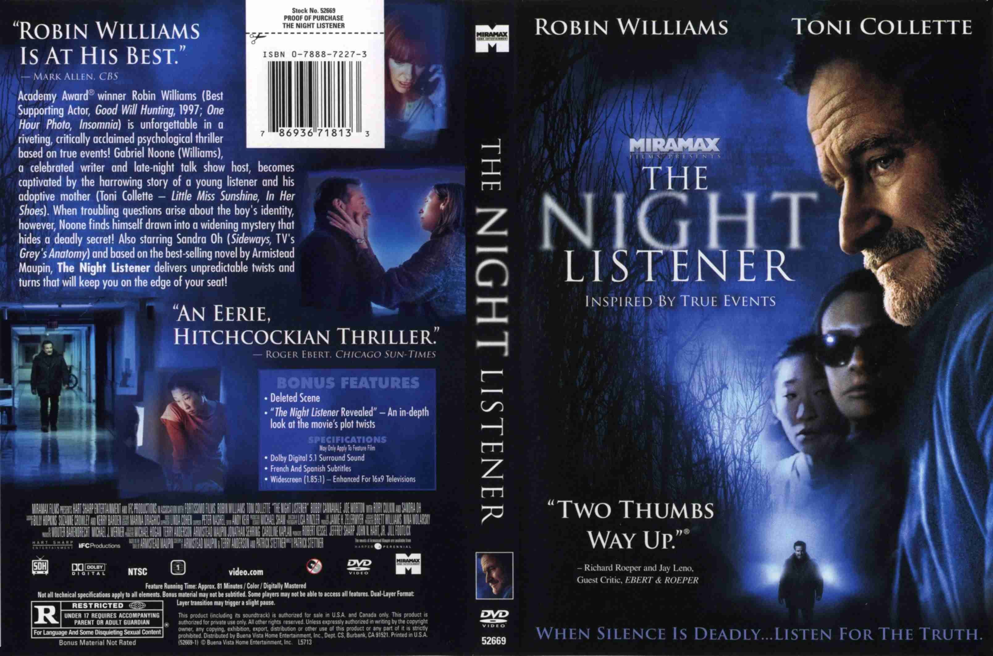 The Night Listener DVD US | DVD Covers | Cover Century | Over 1.000.000 ...
