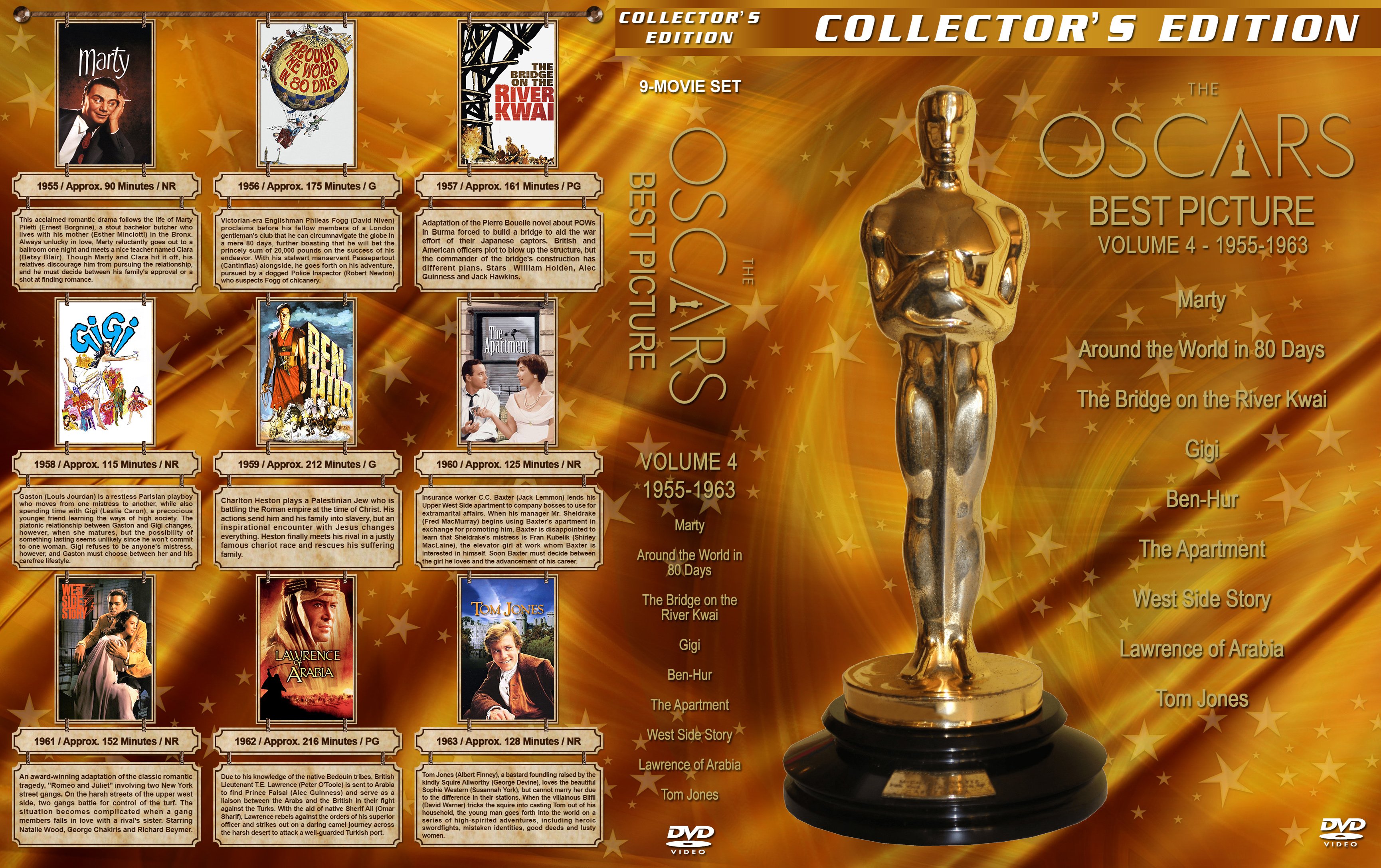 The Oscars Best Picture Volume 4 1955 1963 Covers | DVD Covers | Cover ...