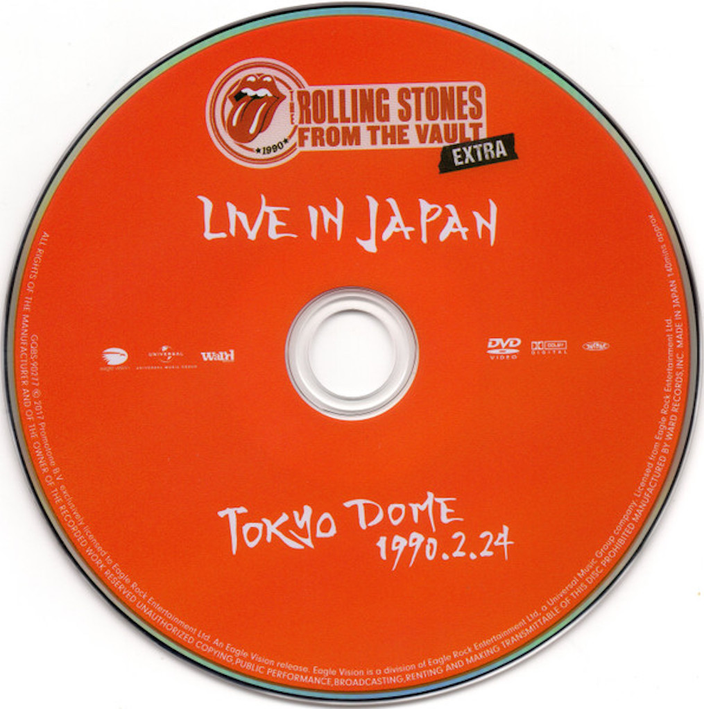 The Rolling Stones From The Vault Extra Live In Japan Tokyo Dome 1990 2 24 2017 | DVD Covers ...