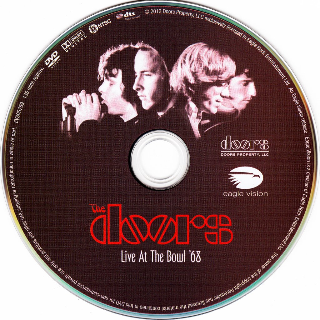The Doors Live at The Bowl 68 dvd label | DVD Covers | Cover Century | Over 1.000.000 Album Art ...