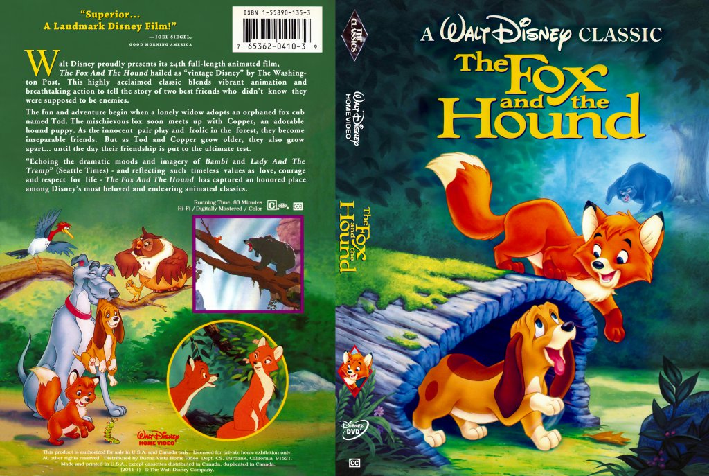 The Fox and the Hound Custom DVD Cover 1 001 | DVD Covers | Cover ...