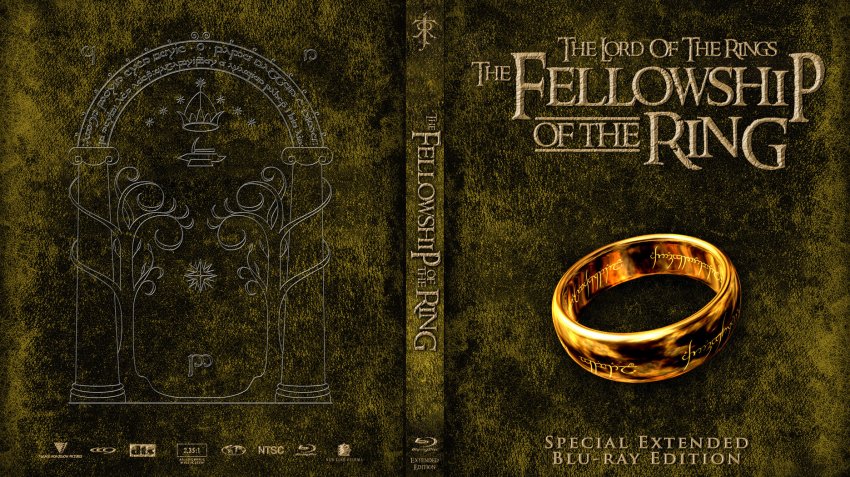 The Lord Of The Rings The Fellowship Of The Ring Blu ray Cover v1 | DVD ...
