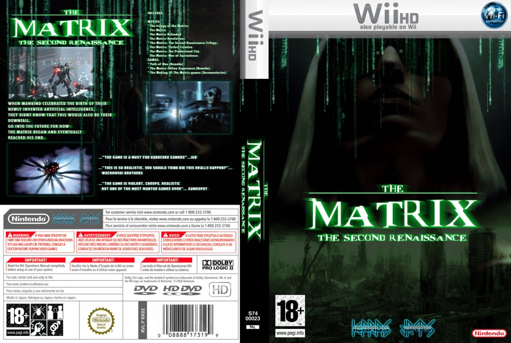 The Matrix The Second Renaissance Trilogy DVD Uk PAL Custom F | DVD ...