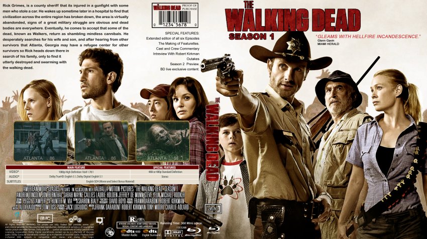 The Walking Dead Season 1 Custom Blu ray Cover | DVD Covers | Cover ...