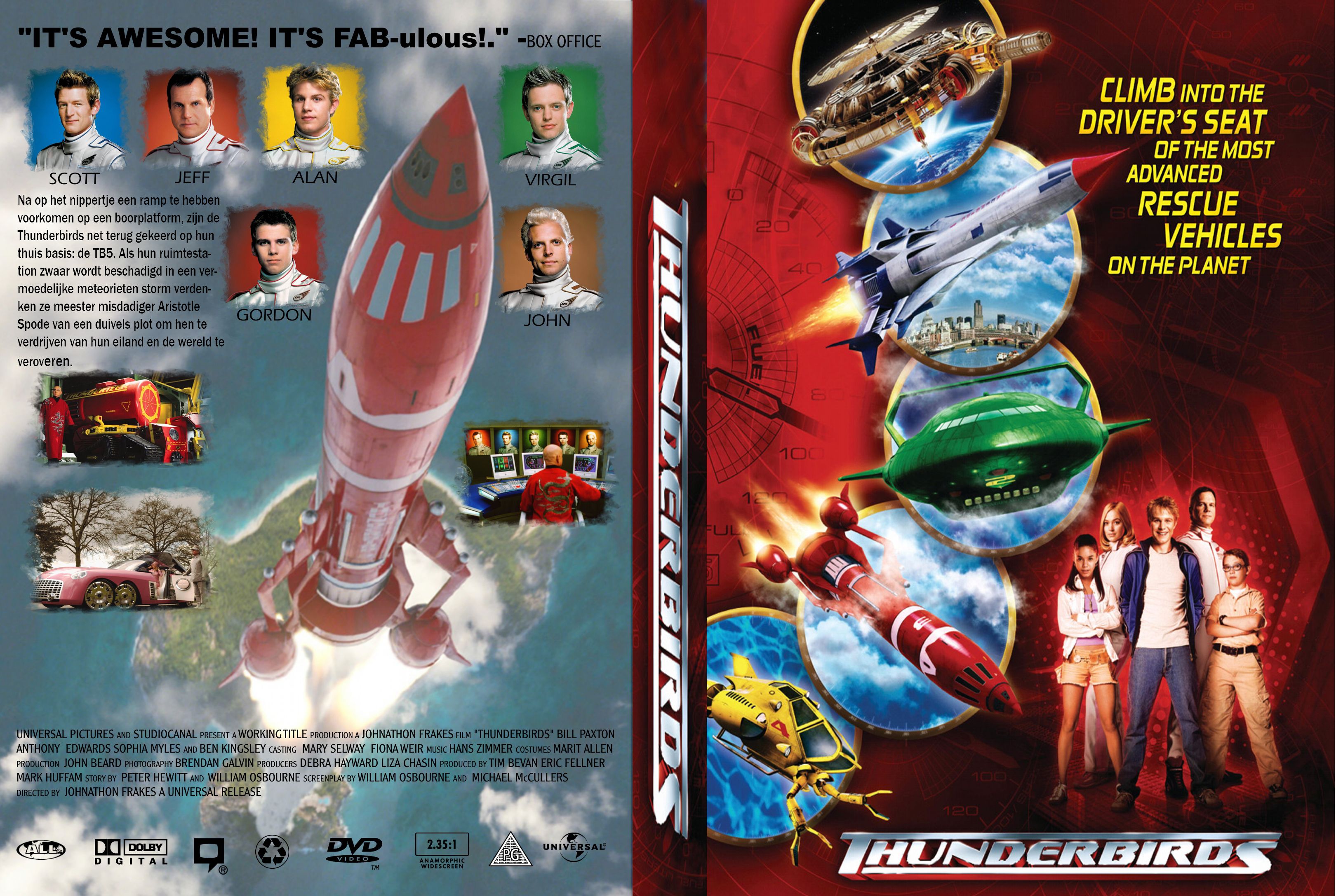 Thunderbirds The Movie R0 Dutch Cstm Tha BASS MISC DVD1 | DVD Covers ...