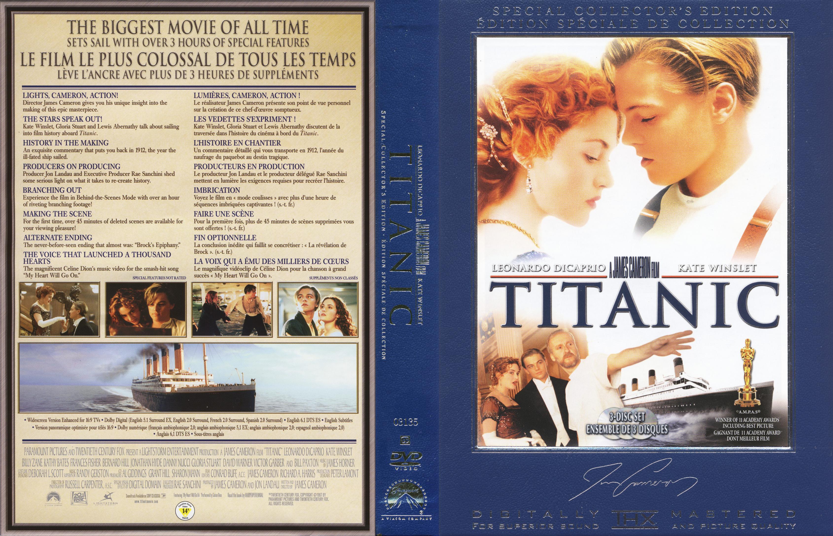 Titanic Three Disc Special Collector s Edition 1997 | DVD Covers ...