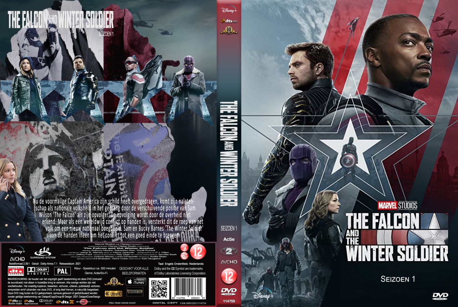 the falcon and the winter soldier (2021) DVD Cover | DVD Covers | Cover ...