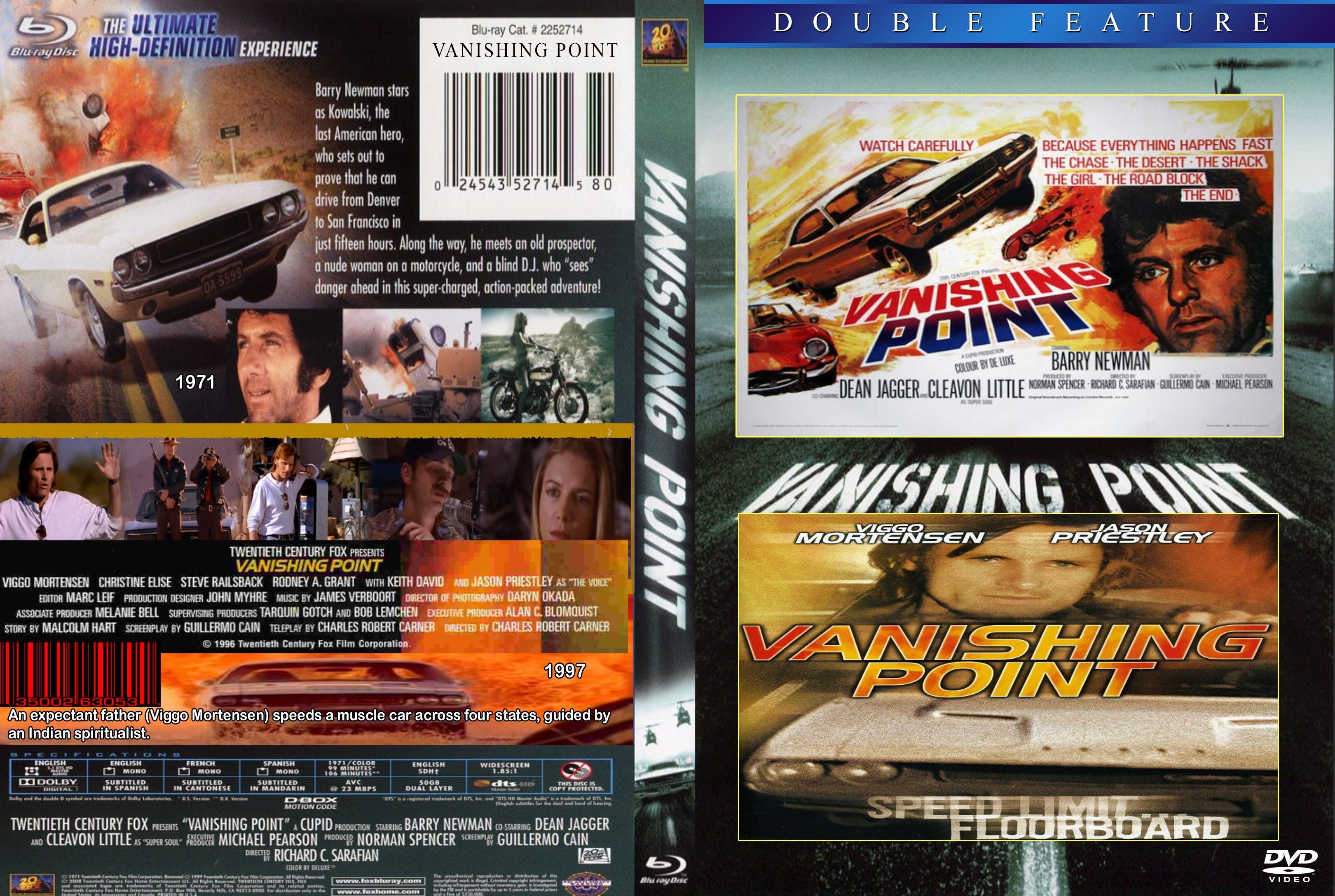 Vanishing Point Double Feature 1971 1997 R1 Cover | DVD Covers | Cover Century | Over 1.000.000 ...