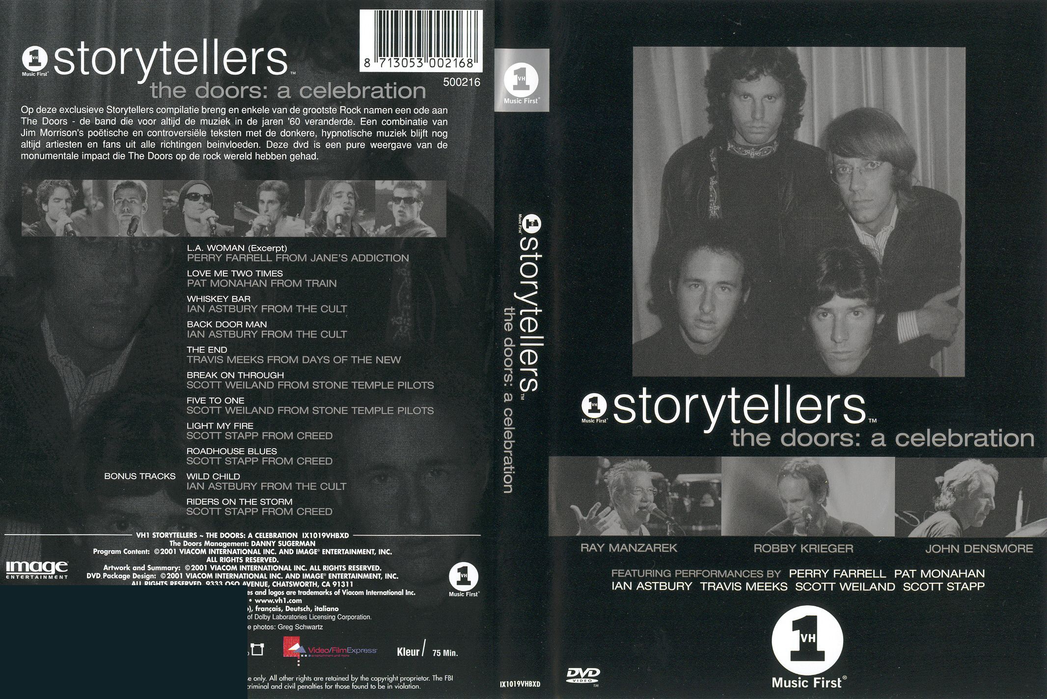 Vh1 Storytellers The Doors A Celebration Pal Misc Dvd1 | DVD Covers ...