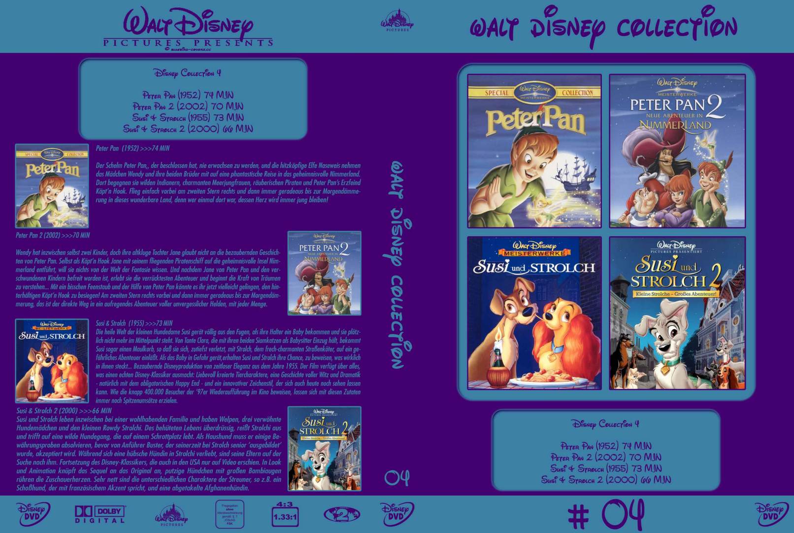 Walt Disney Collection R2 DVD 1 10 Covers 6 | DVD Covers | Cover ...