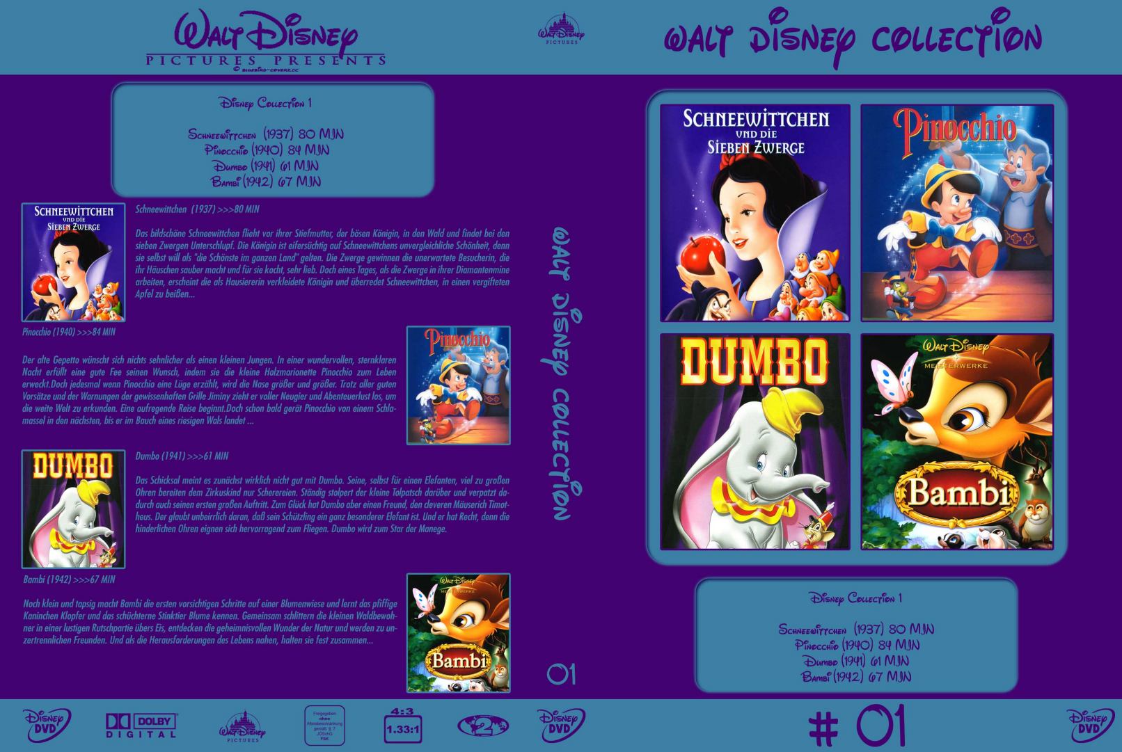 Walt Disney Collection R2 DVD 1 10 Covers 9 | DVD Covers | Cover ...