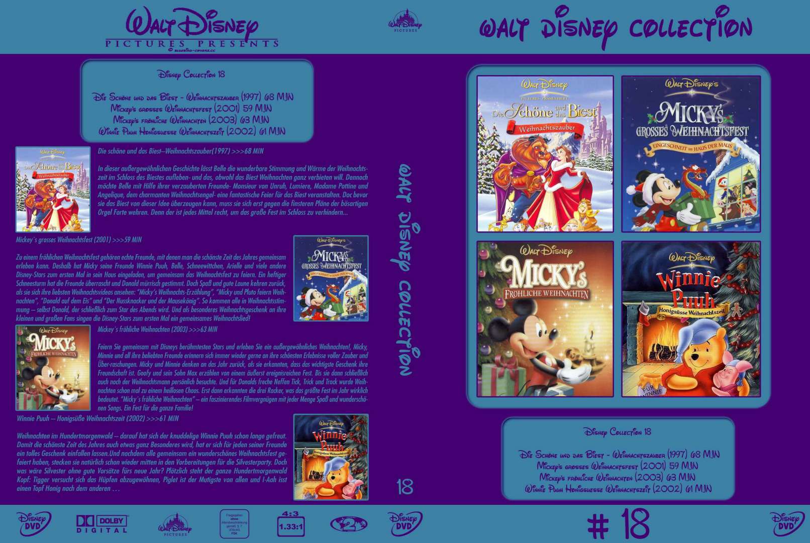 Walt Disney Collection R2 DVD 10 20 Covers 2 | DVD Covers | Cover ...