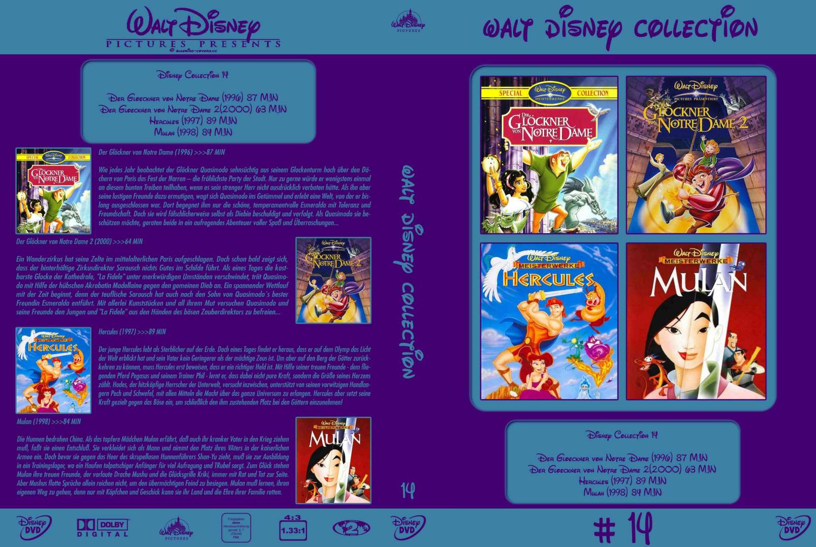 Walt Disney Collection R2 DVD 10 20 Covers 7 | DVD Covers | Cover ...
