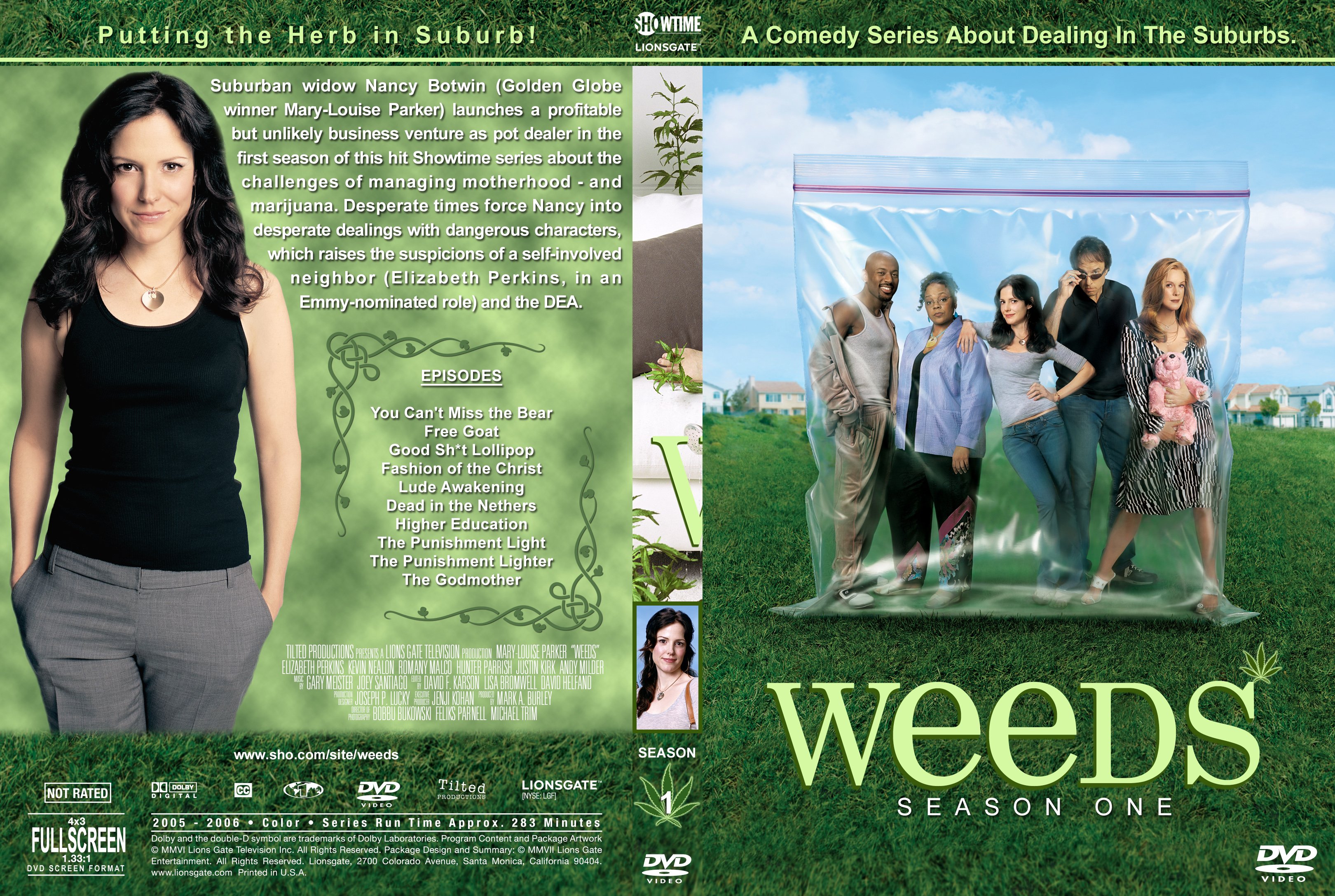 Weeds Season 1 part of a spanning spine set 2006 Covers | DVD Covers ...