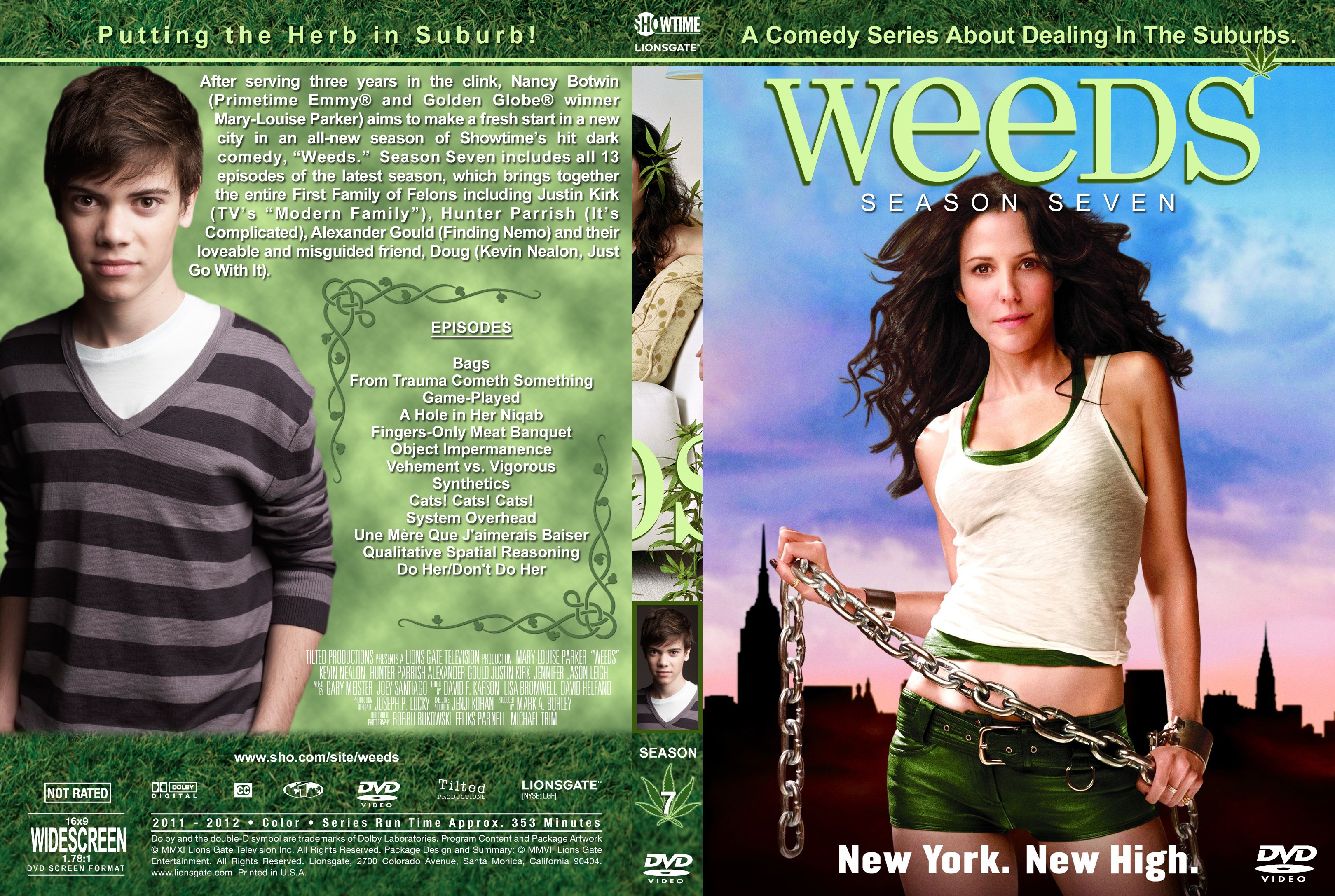 Weeds Season 7 part of a spanning spine set Covers | DVD Covers | Cover ...