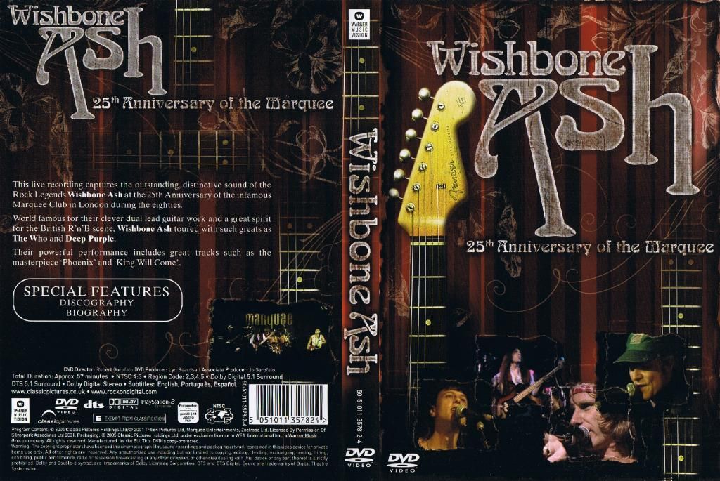 Wishbone Ash 25th Anniversary Of The Marquee DVD US | DVD Covers ...