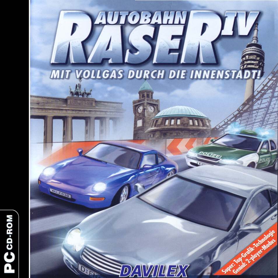 Autobahn Raser 4 front | PC Covers | Cover Century | Over 1.000.000 ...