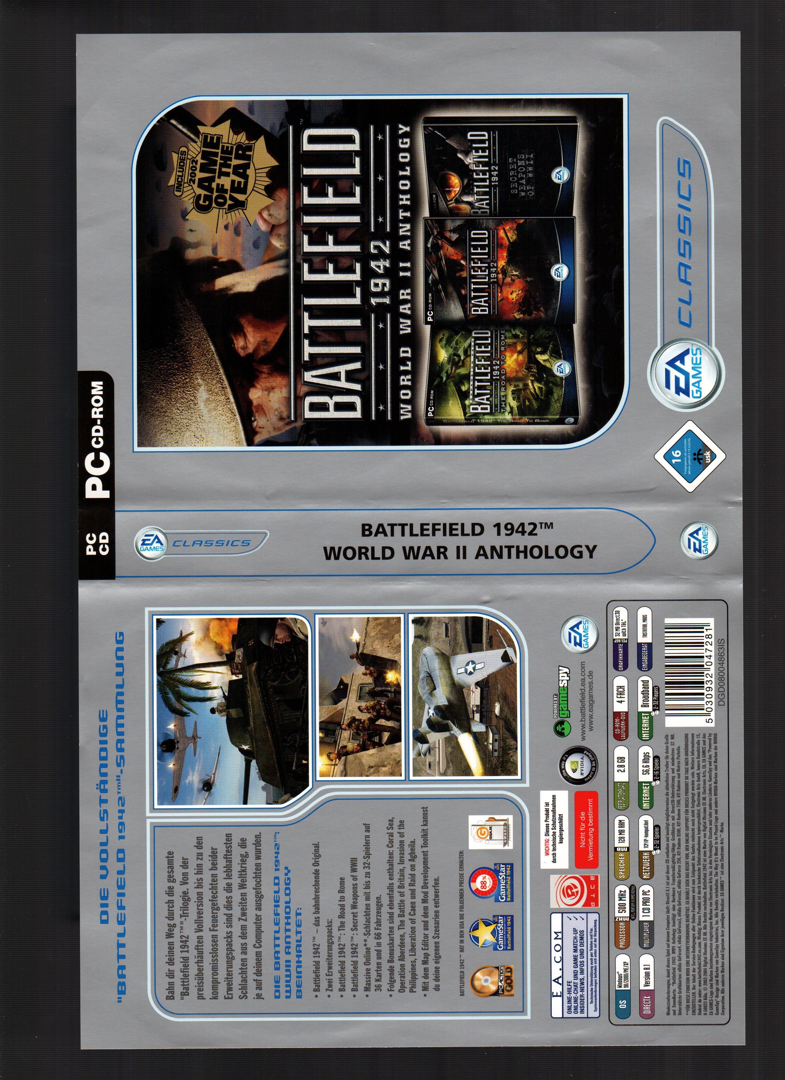 Battlefield 1942 World war 2 Anthology | PC Covers | Cover Century ...