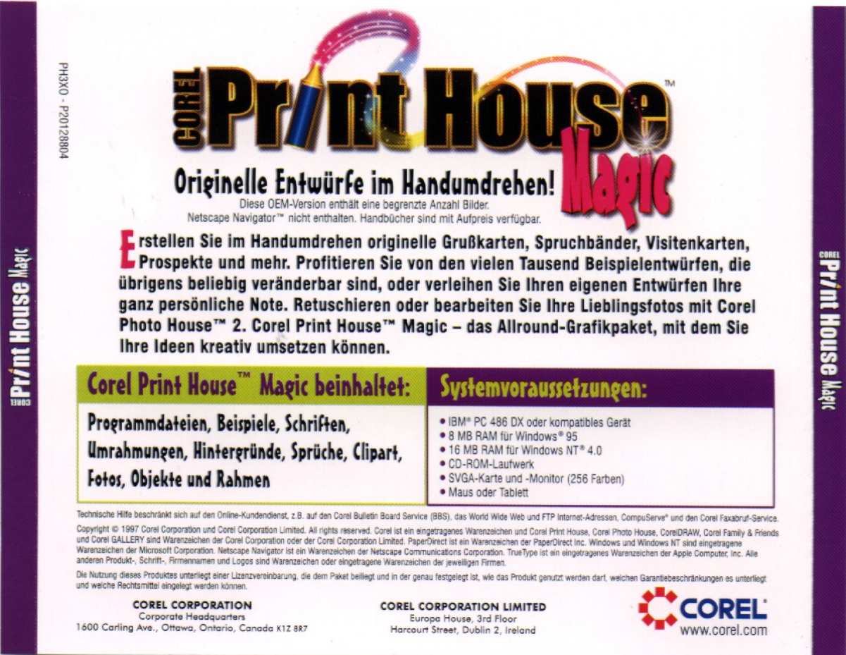 corel printhouse magic b | PC Covers | Cover Century | Over 1.000.000 ...