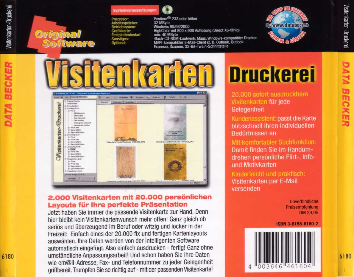 data becker visitenkarten druckerei b | PC Covers | Cover Century ...