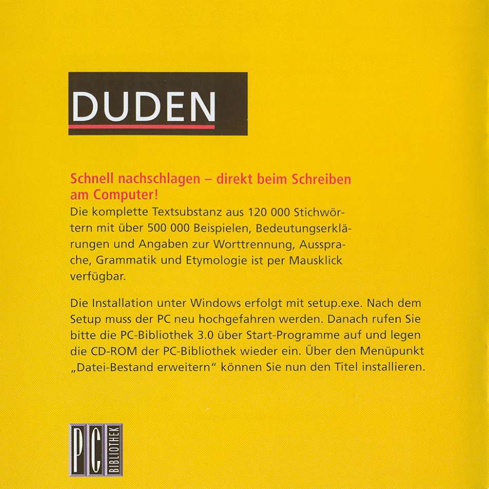 duden die deutsche rechtschreibung version 3 ab | PC Covers | Cover ...