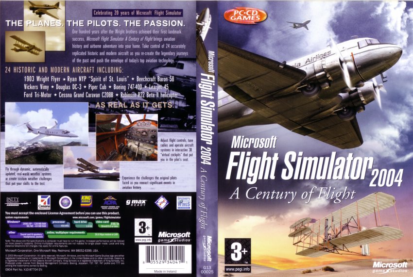 Flight Simulator 2004 DVD PAL f | PC Covers | Cover Century | Over 1. ...