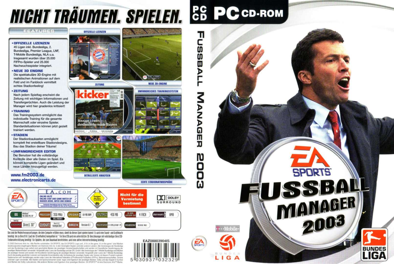 fussball manager 2003 d | PC Covers | Cover Century | Over 1.000.000 ...