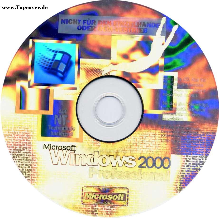Microsoft Windows 2000 Professional CD | PC Covers | Cover Century ...