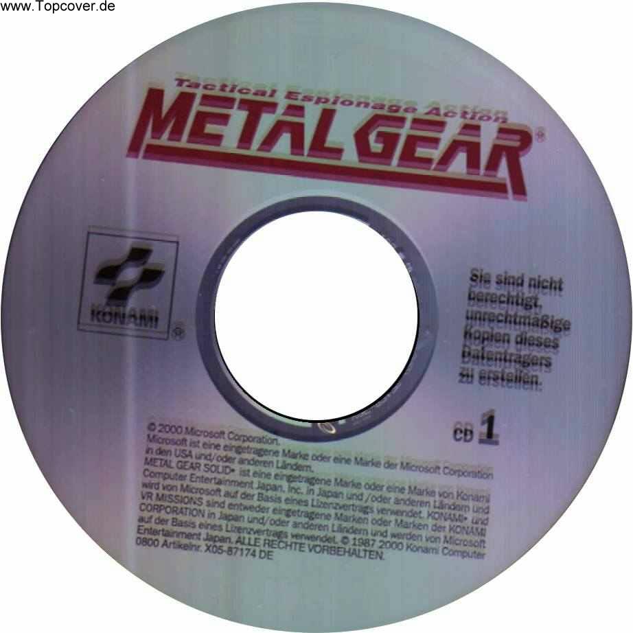 metal gear solid cd1 | PC Covers | Cover Century | Over 1.000.000 Album ...