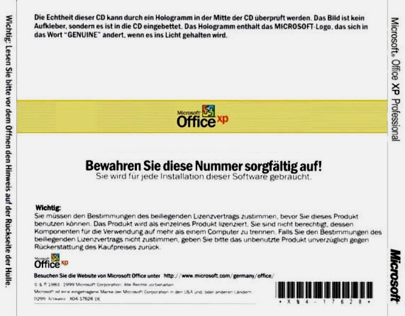 microsoft windows office xp professional german b | PC Covers | Cover ...