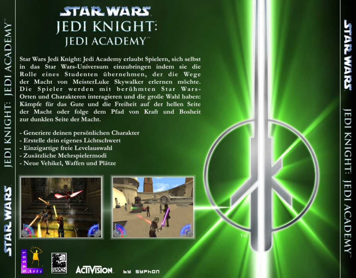 star wars jedi knight jedi academy b | PC Covers | Cover Century | Over ...