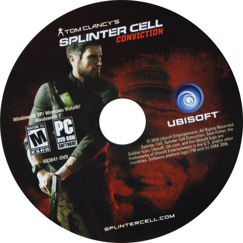 Tom Clancy s Splinter Cell Conviction DVD NTSC CD | PC Covers | Cover ...