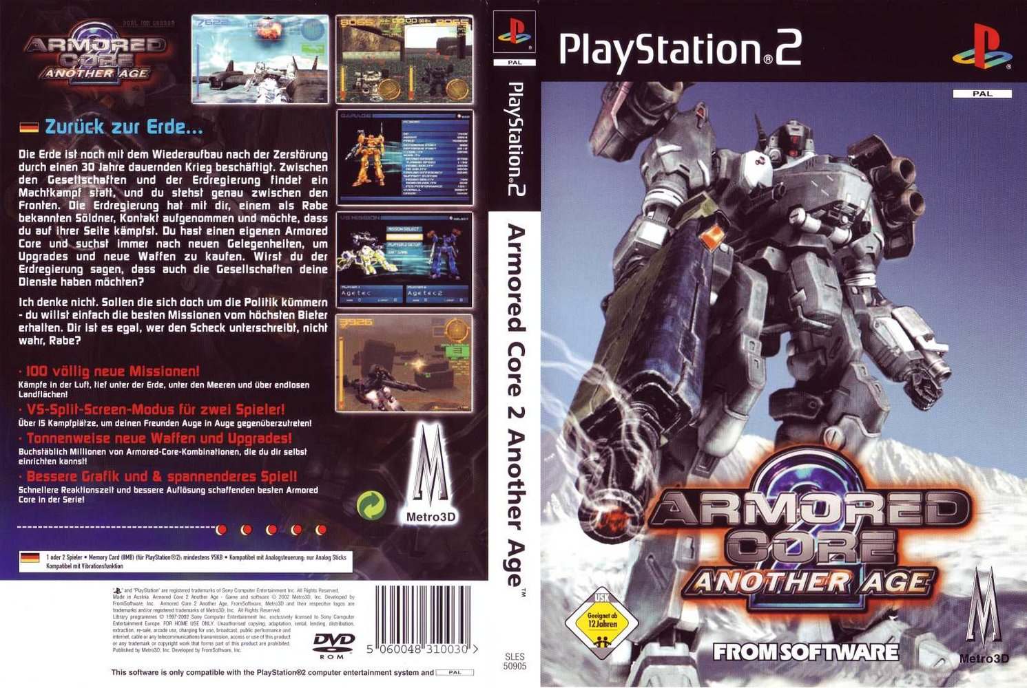 Armored Core 2 Another Age Dvd German Pal Front | Playstation 2 Covers ...