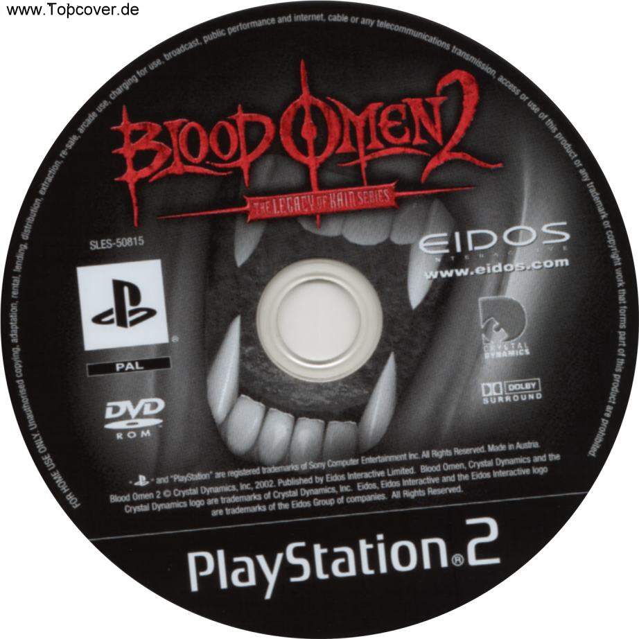 Blood Omen 2 The Legacy Of Kain Series PAL(PS2) CD | Playstation 2 ...