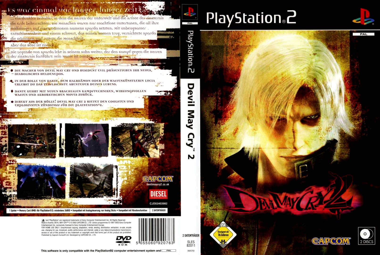 Devil May Cry 2 | Playstation 2 Covers | Cover Century | Over 1.000.000 ...