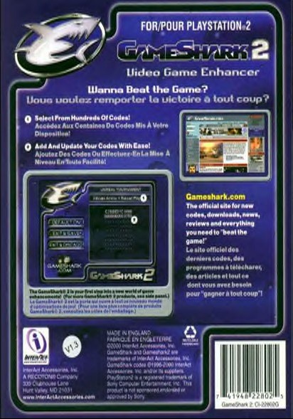 Game Shark 2 Back | Playstation 2 Covers | Cover Century | Over 1.000. ...