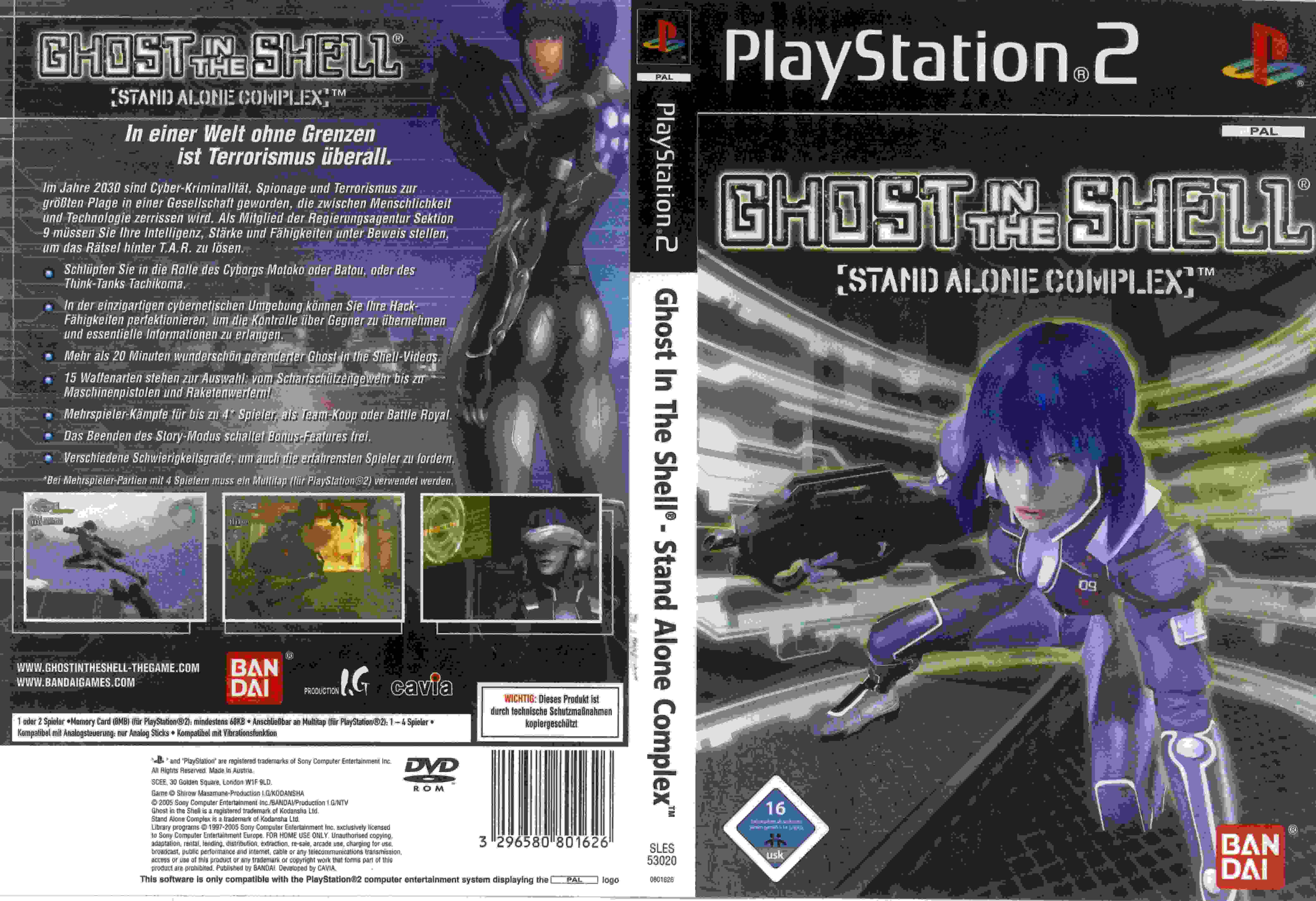 Ghost in the Shell Stand alone Complex d | Playstation 2 Covers | Cover ...
