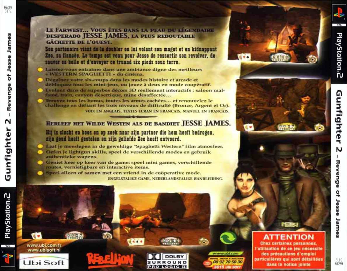 gunfighter 2 revenge of jesse james b | Playstation 2 Covers | Cover ...