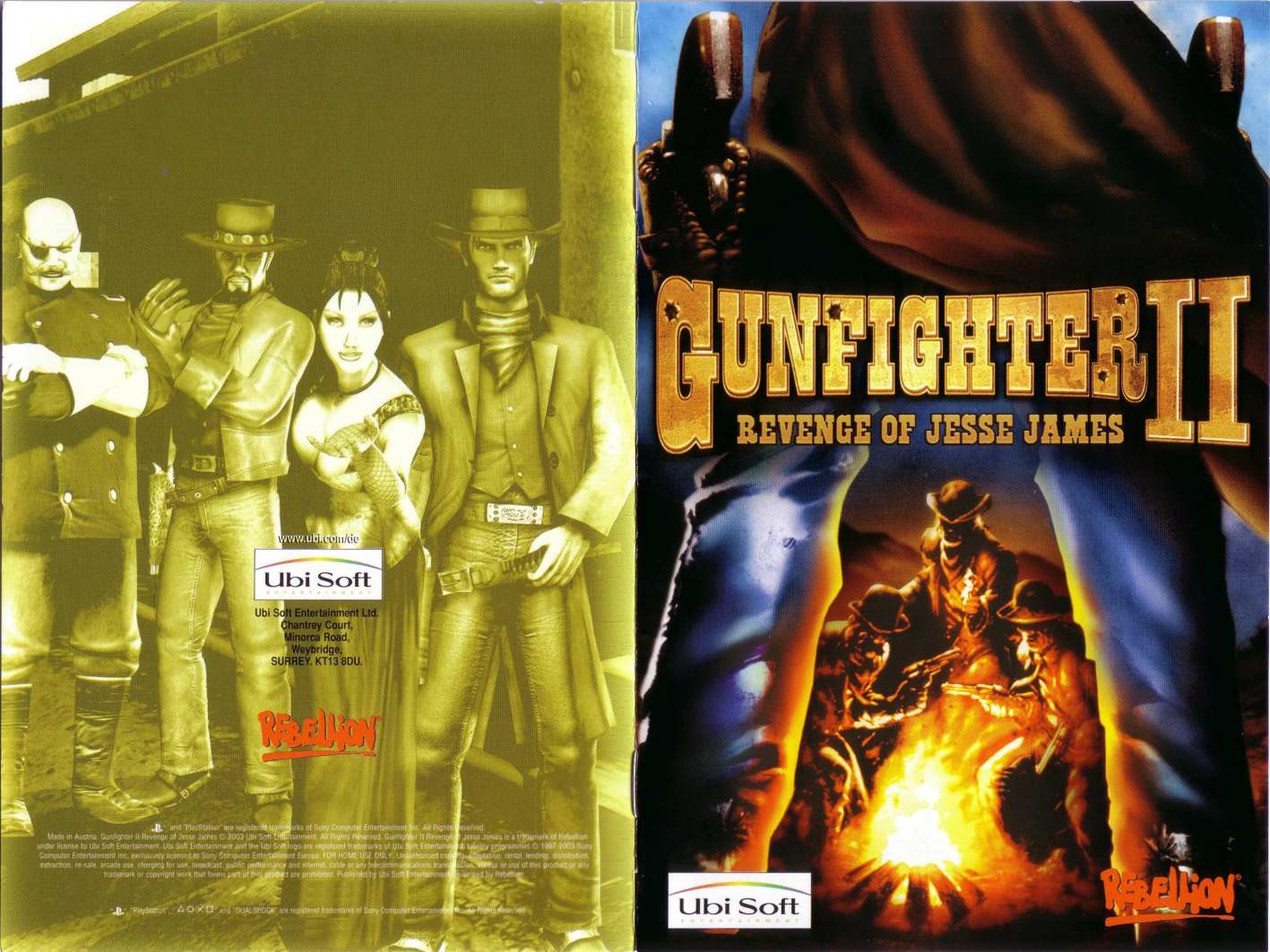 gunfighter 2 revenge of jesse james db | Playstation 2 Covers | Cover ...